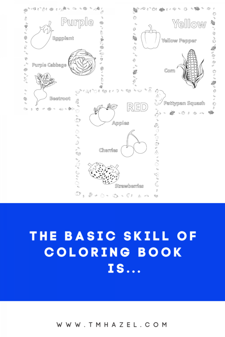 Fruits and Vegetables Coloring Book For Preschool – CREATIVE LEARNING ...