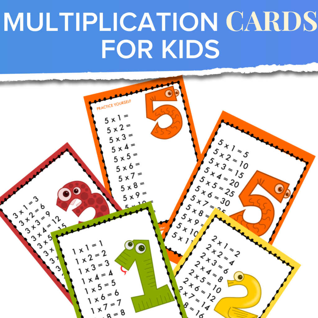 TIMES TABLES – Multiplication Flashcards – CREATIVE LEARNING FOR KIDS