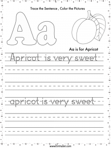 HEALTHY ALPHABET TRACING WORKSHEETS – CREATIVE LEARNING FOR KIDS
