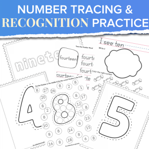 NUMBER RECOGNITION WORKSHEETS – CREATIVE LEARNING FOR KIDS
