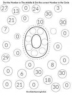 NUMBER RECOGNITION WORKSHEETS – CREATIVE LEARNING FOR KIDS