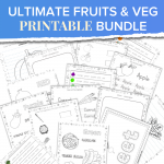 FRUITS and VEGETABLES ACTIVITIES – MEGA BUNDLE, 310 PAGES – CREATIVE ...