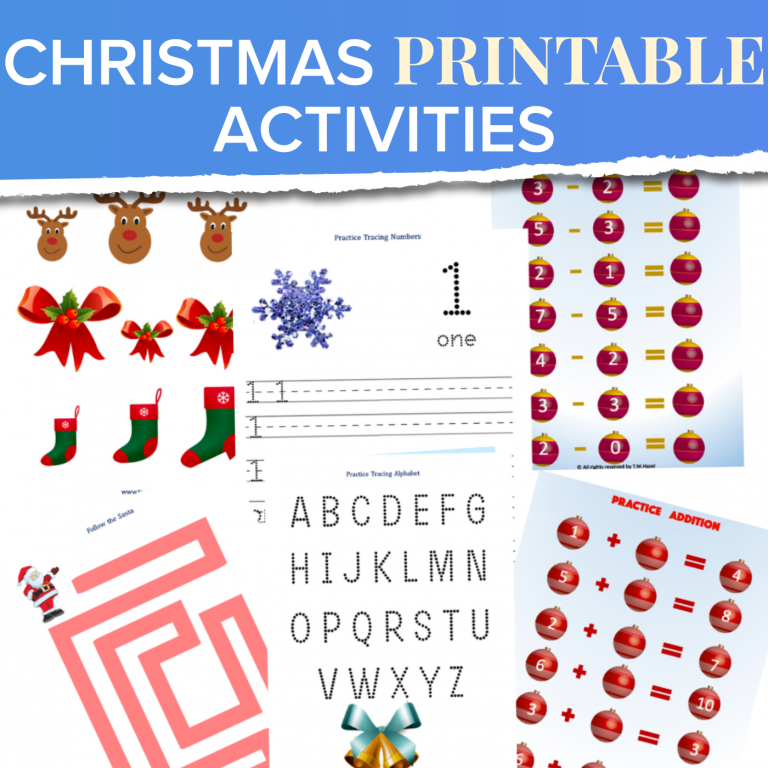 Christmas Printable Activities – CREATIVE LEARNING FOR KIDS