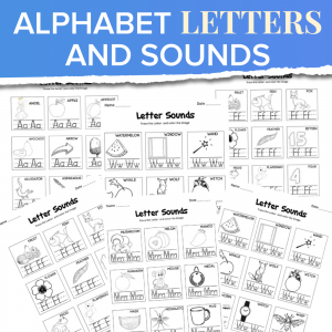 PRINTABLE ALPHABET LETTERS – Letters Sounds – CREATIVE LEARNING FOR KIDS