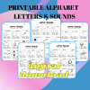 PRINTABLE ALPHABET LETTERS - Letters Sounds - CONFIDENT LEARNING FOR KIDS
