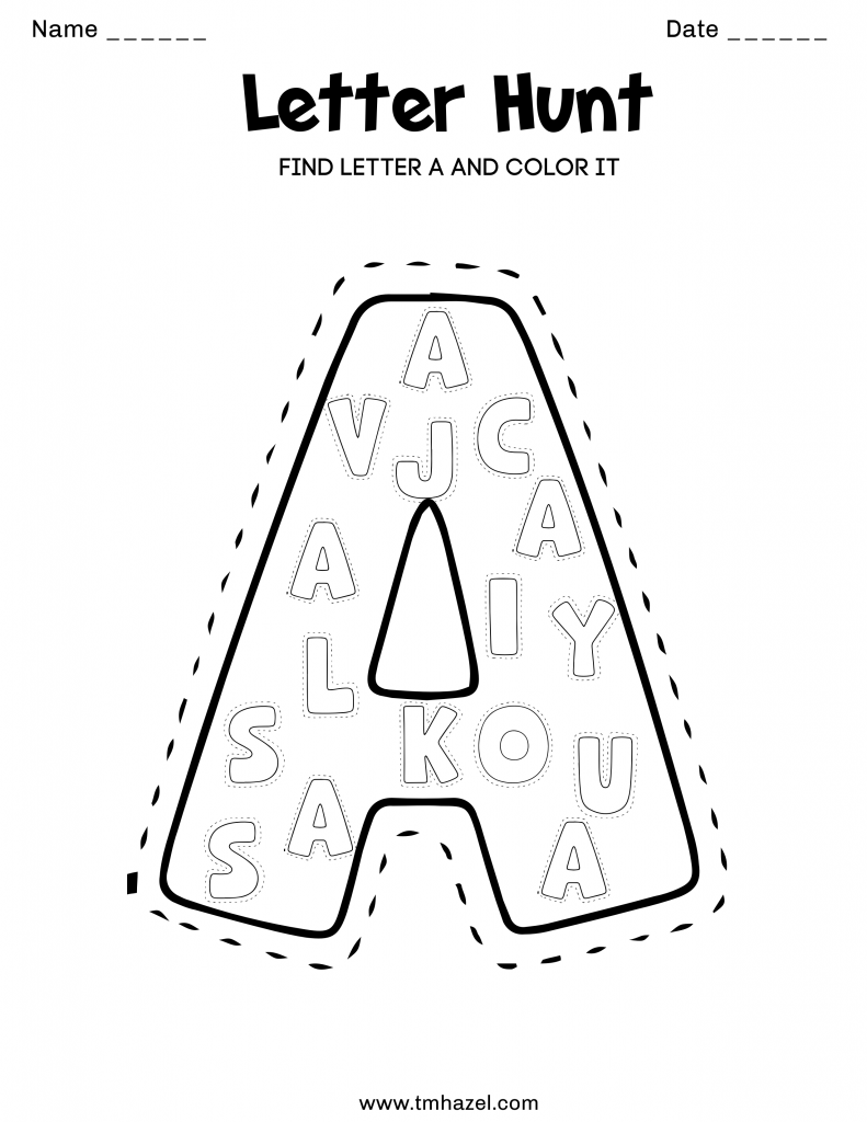 ALPHABET LETTER HUNT – CREATIVE LEARNING FOR KIDS