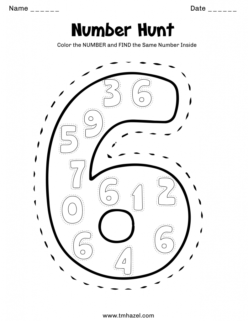 NUMBERS HUNT WORKSHEETS – CREATIVE LEARNING FOR KIDS