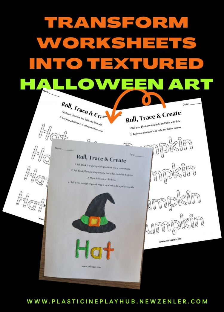 Transform Worksheets into Textured Halloween Art: A Hands-On Approach ...